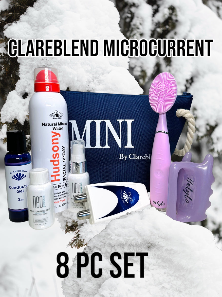 8 pc Set Clareblend MINI Microcurrent Facelift with NeoGenesis HUDSONY ...
