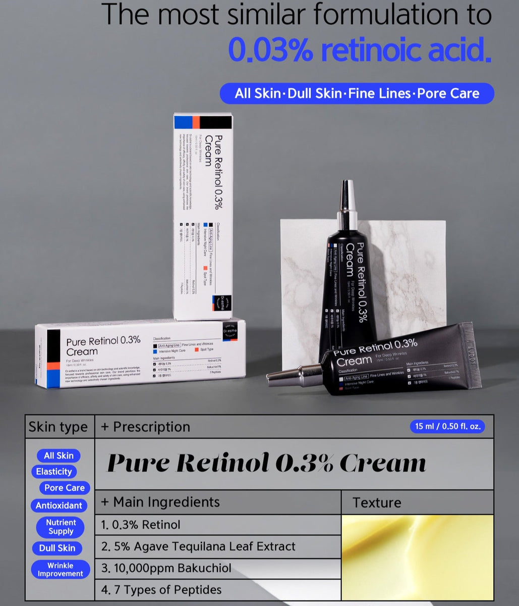 Dr.esthe Pure Retinol 0.3% Cream 15mL | European Beauty by B
