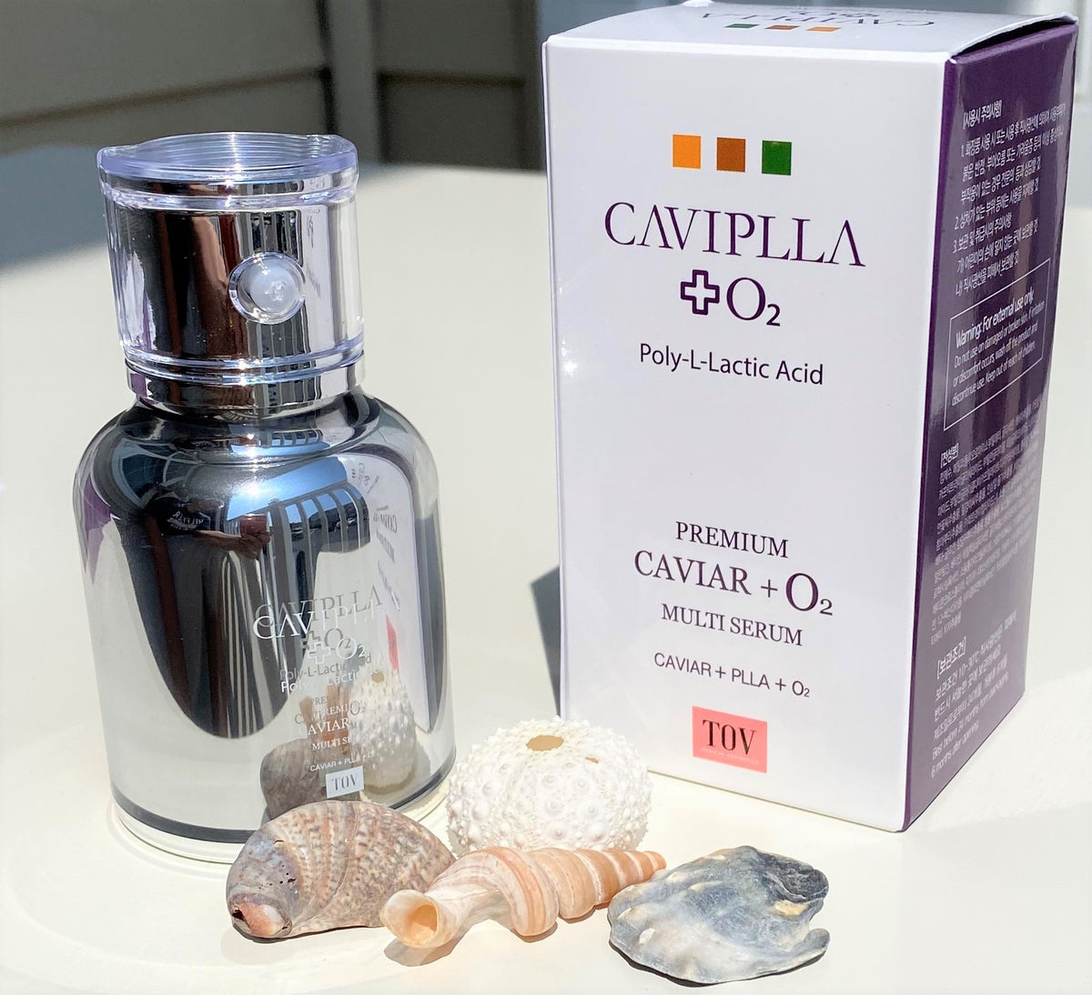 CAVIPLLA O2 Multi Serum with Promoter Repair Cell Cream and free LED ...