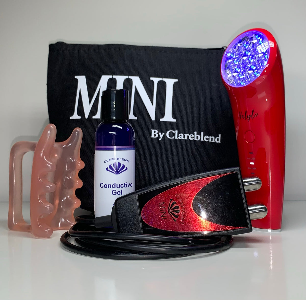 Clareblend MINI Microcurrent Red Collection Facelift with Halylo Light ...