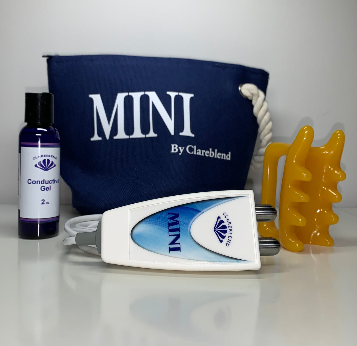 Clareblend MINI Microcurrent with Fascia Tool and Conductive Gel ...
